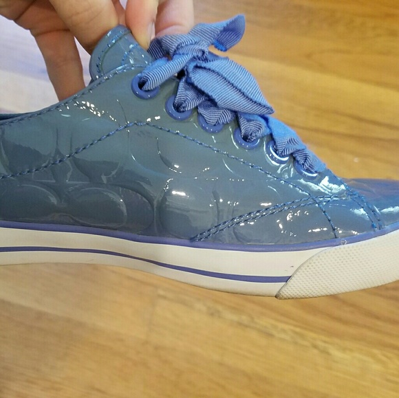 Coach | Shoes | Coach Blue Ribbon Laced Shoes Size 7 | Poshmark